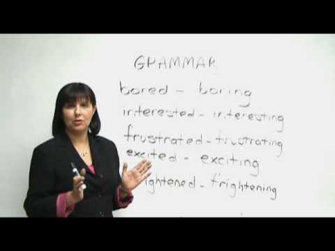 English Grammar - Are you bored or boring?