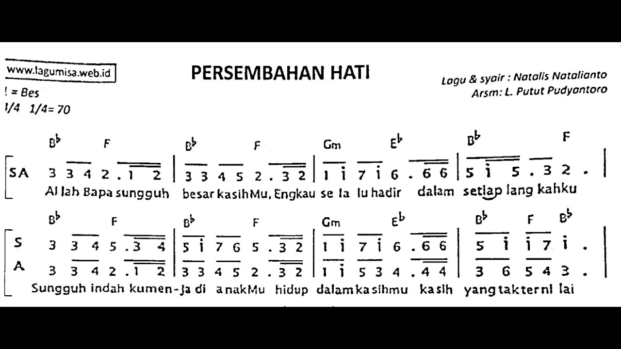 PERSEMBAHAN HATI - Natalis Natalianto - Arsm. L. Putut Pudyantoro