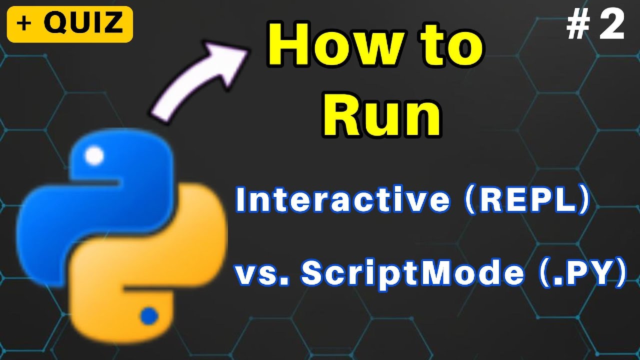 2. Run Python Code: Interactive (REPL) vs. Script (.py) - The Beginner's Guide