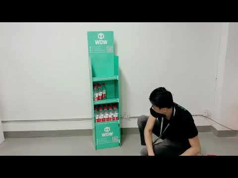WOW Display | One-Piece Easy Assemble Cardboard POP Display Stand