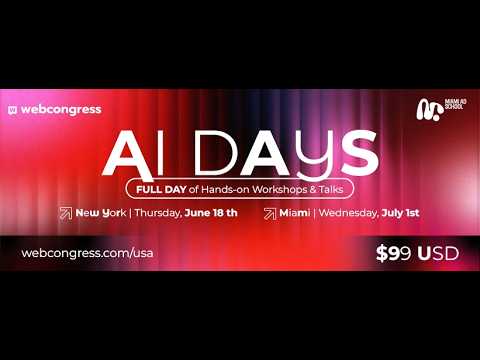 WebCongress AI Days 2026 - Miami, Miami Ad School | Wynwood, 1 July ...