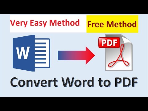 How do you convert a Word document to PDF | Word document to PDF online converter free