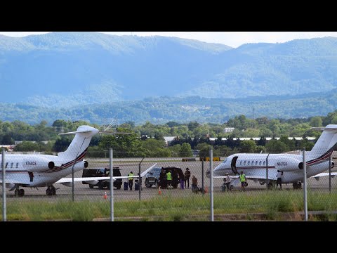 Metallica arrival into Roanoke, Virginia on two NetJets (5-6-25)