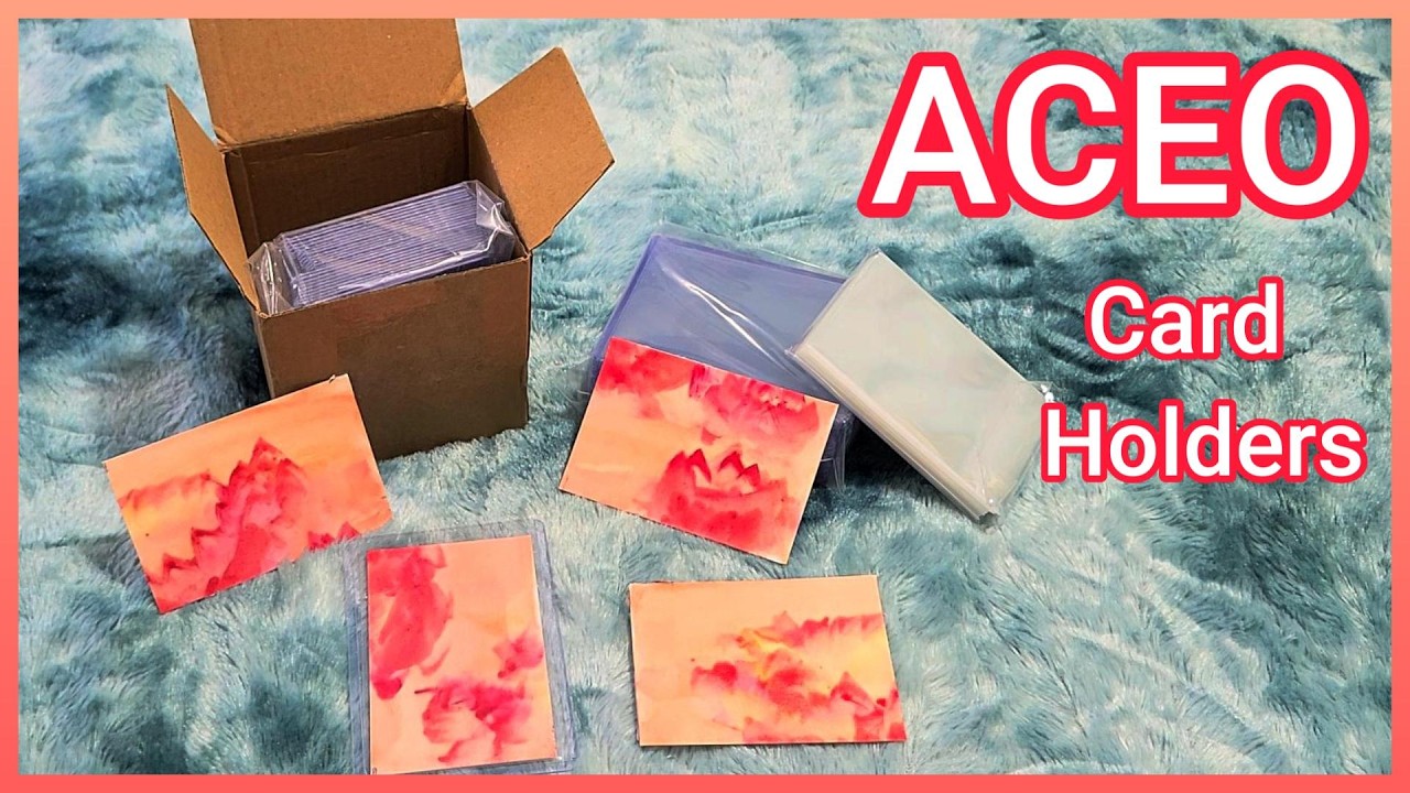 What are ACEO's (tiny art cards) and how to protect them: BUDGET Top Loader & Penny Sleeve Unboxing