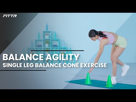 How To Do Single Leg Balance Cone Exercise | Exercise Video