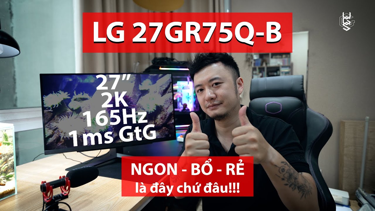 Màn hình Gaming LG 27GR75Q-B chính hãng, giá rẻ