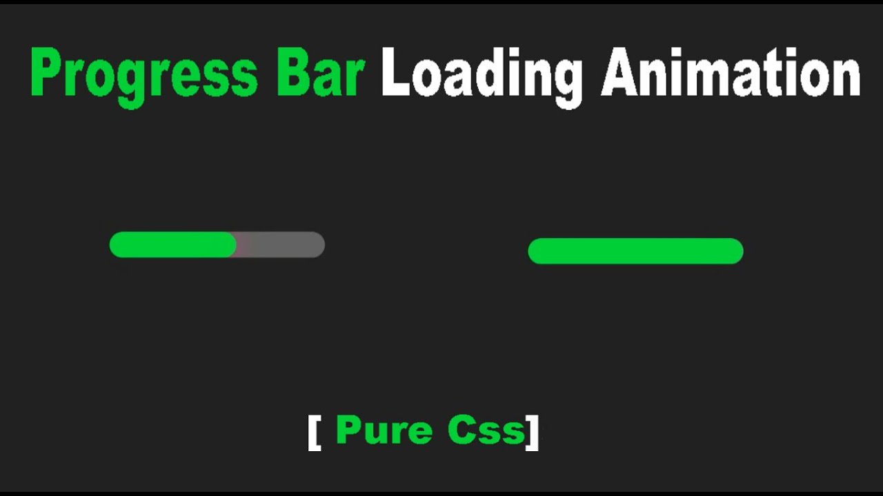 Simple Progress Bar Animation Using Html And Css