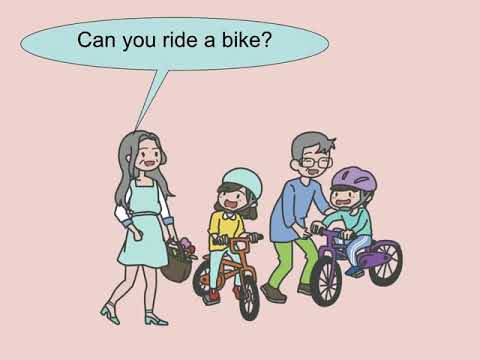 單字活用：Actions - Can he/she [dance, draw, swim, sing, ride a bike]? Yes ...