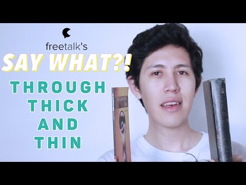 THROUGH THICK & THIN — Say What?! | Learn English Expressions