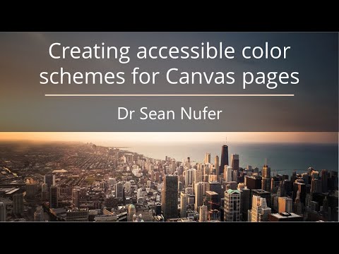 Creating accessible color schemes for Canvas pages
