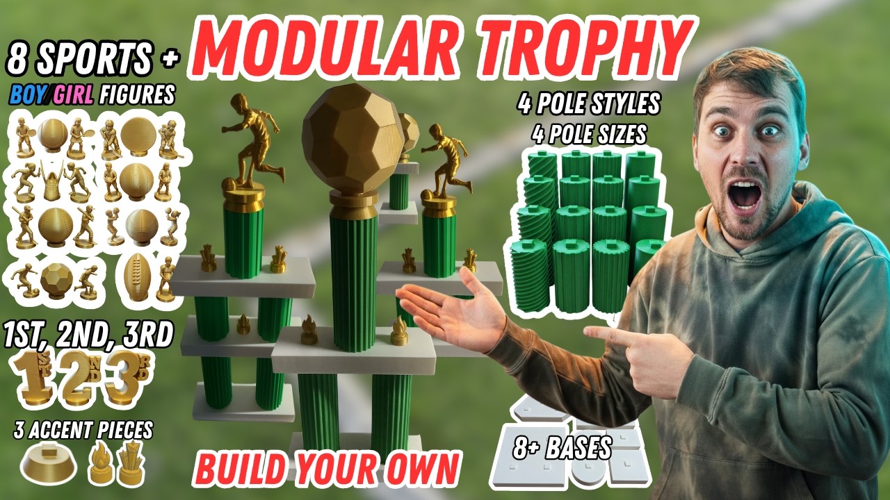 I Made a Modular 3D Printed Trophy System (Here’s How)
