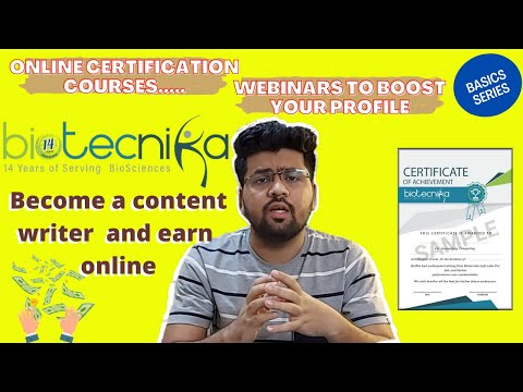 Online certification courses, workshops and webinars to boost your profile. Earn Money Online