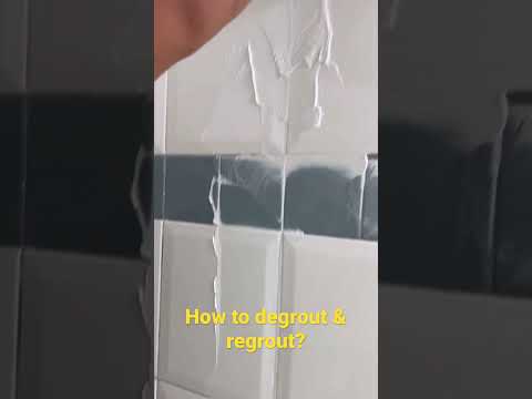 How to degrout and regrout shower wall #diy #tiling #construction #sydney #renovation #tilingtips