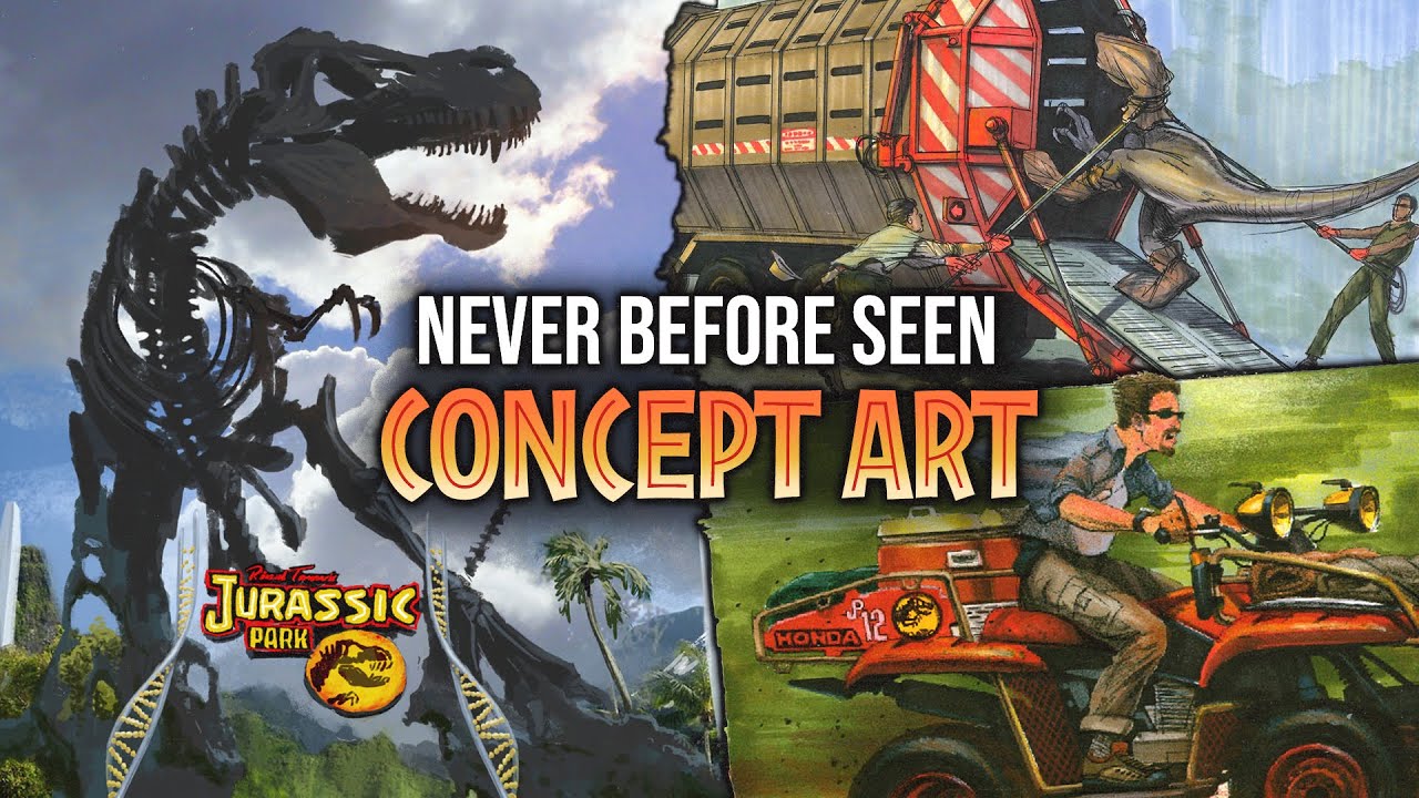 New Jurassic Park Trilogy Characters and Scenes Revealed via Unseen Concept Art!