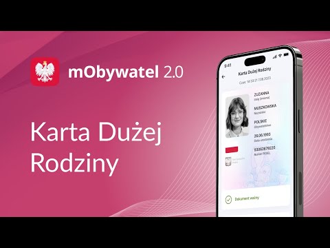 Karta Dużej Rodziny w aplikacji mObywatel 2.0