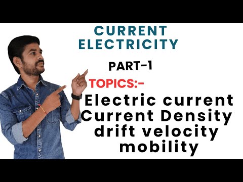Current Electricity -1 || current density| drift velocity| mobility|JEE| NEET|EAPCET|IPE |live class