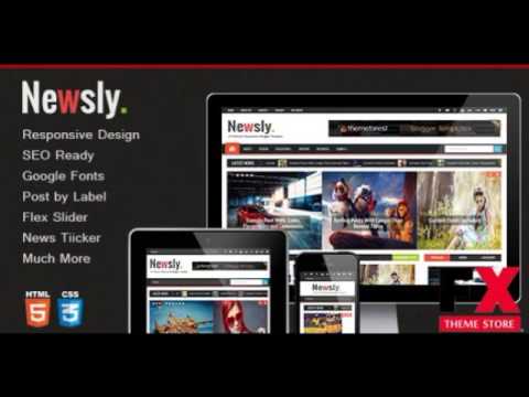 Preview Newsly - Responsive Multipurpose Blogger Template TF