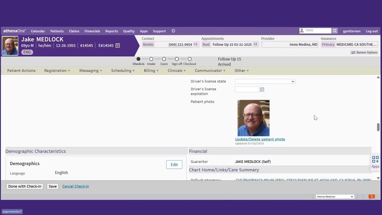 3_athenaOne® Education Session athenaOne Demonstration | April 2025