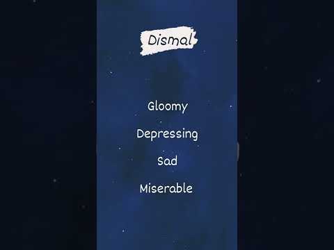 Dismal meaning | English vocabulary #shorts | Word book