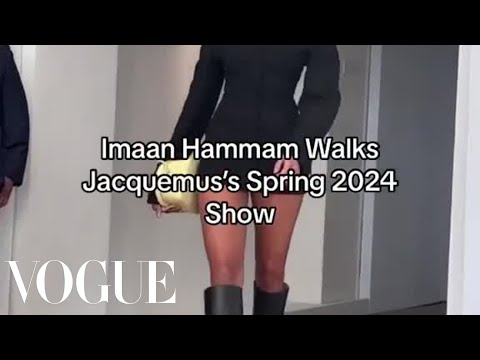 Imaan Hammam's Supermodel Walk