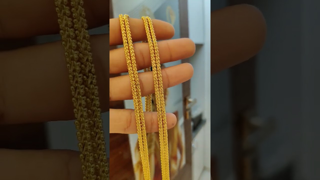 gold thali chain design 22karat 916kdm hallmark