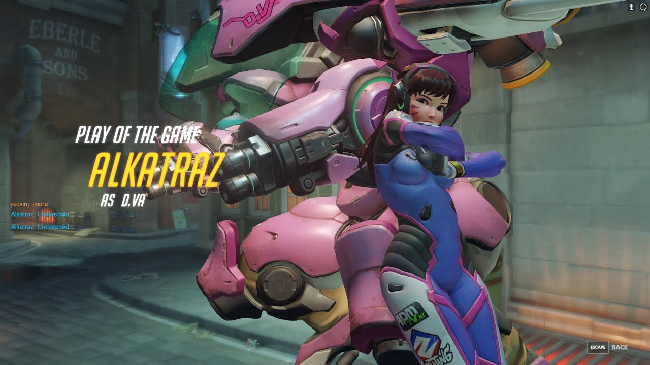 Overwatch - D. Va Game Saving Ult, Quintuple Kill