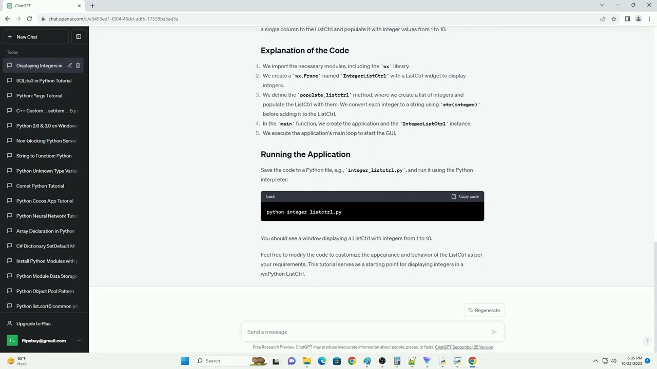 Displaying integers in a wxpython listctrl