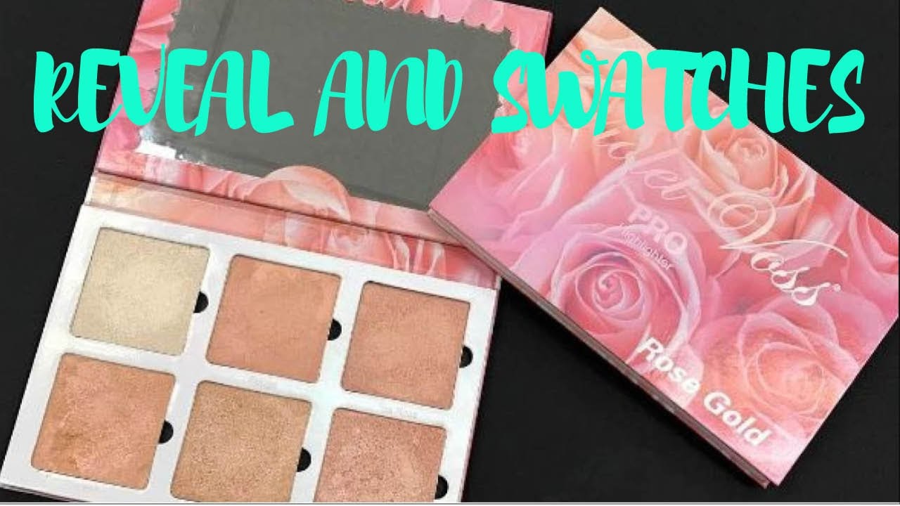 REVEAL AND SWATCHES: Violet Voss Pro Highlighter Palette in Rose Gold