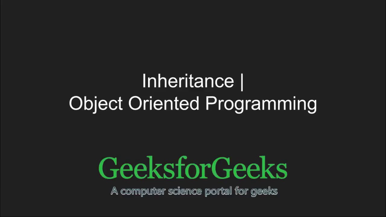 Python Programming Tutorial | Object Oriented Programming in Python - Part 3 | GeeksforGeeks
