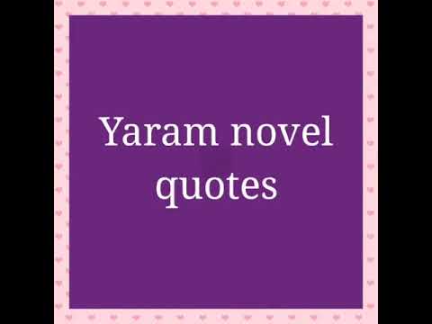 yaram..urdu novel quotes