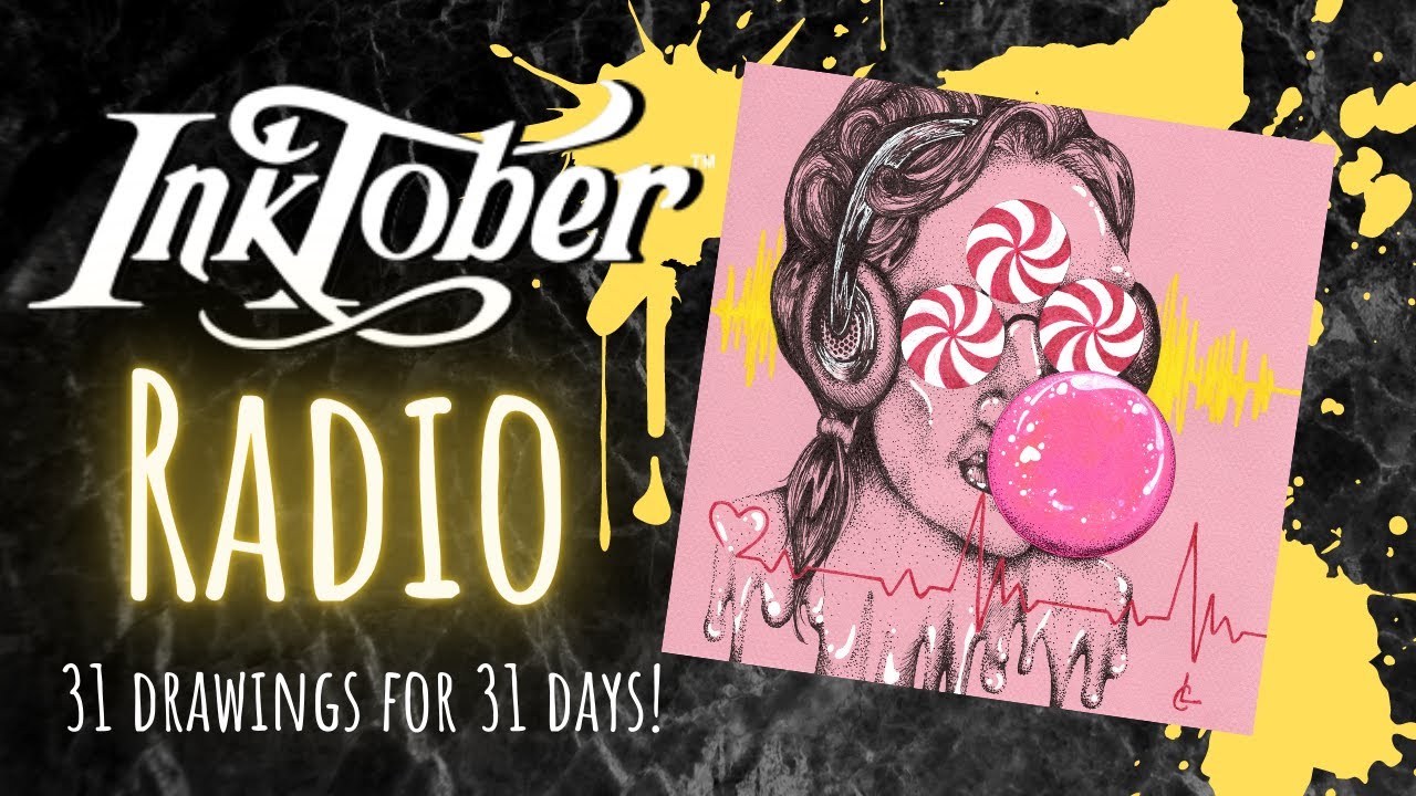 Day 4: “RADIO” | Inktober 2020 | Drawing Time Lapse