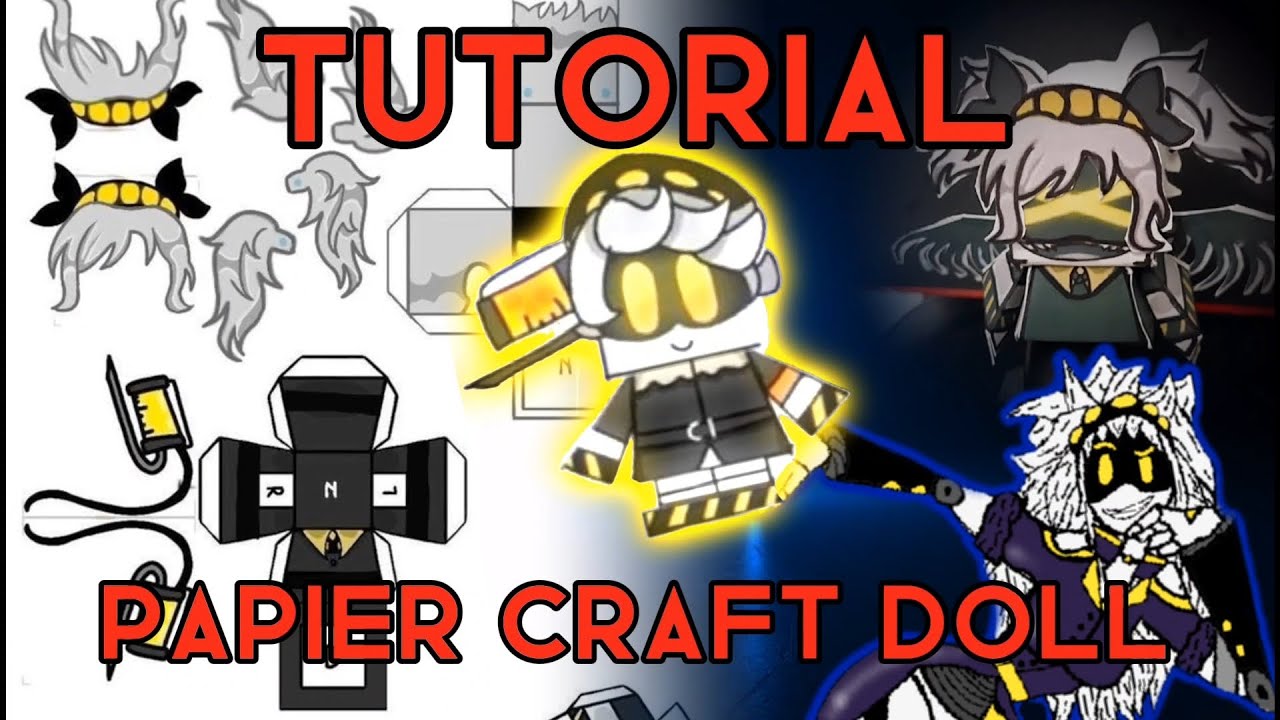 Tutorial for MURDER DRONES paper craft Figurs✂️🖌