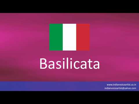How to pronounce the region in Italy "Basilicata". (Italian)