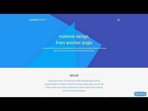 Material Design Portfolio WordPress Theme by WT Website Template - 53677