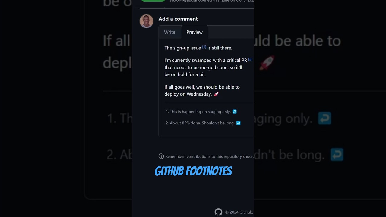 Use Footnotes in GitHub Comments for Extra Context