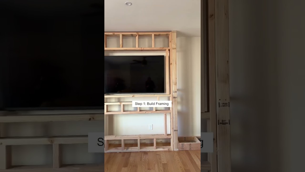 How I Made My Electric Fireplace Built-In #diy #fireplace #tutorial #livingroom #builtin