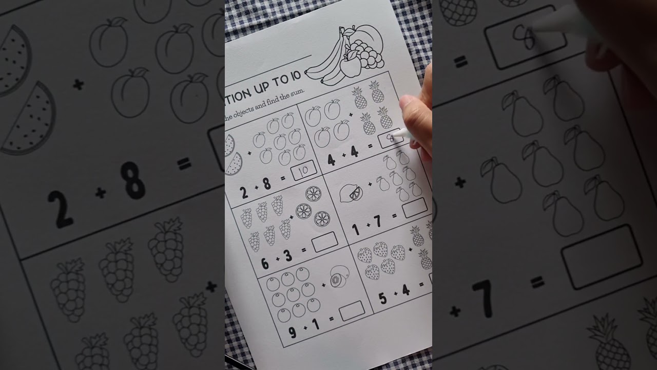 🥭Picture addition up to 10 #printable #mathworksheets #printest #mathprintables #