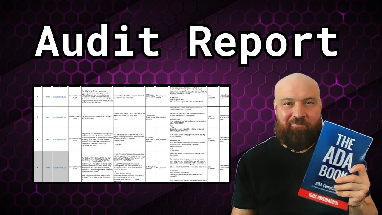 What Does an Accessible.org Accessibility Audit Report Look Like? (Sample Example)