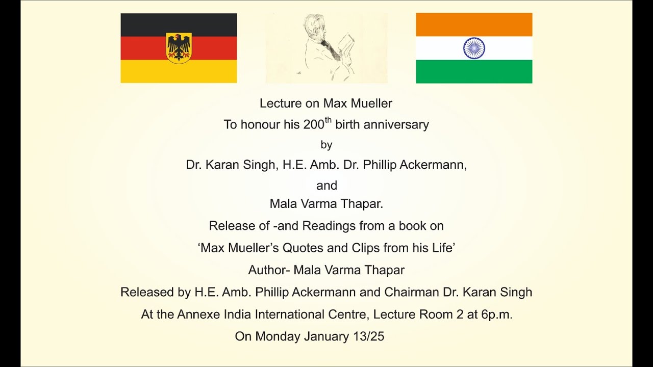 Max Mueller 200th Birth Anniversary