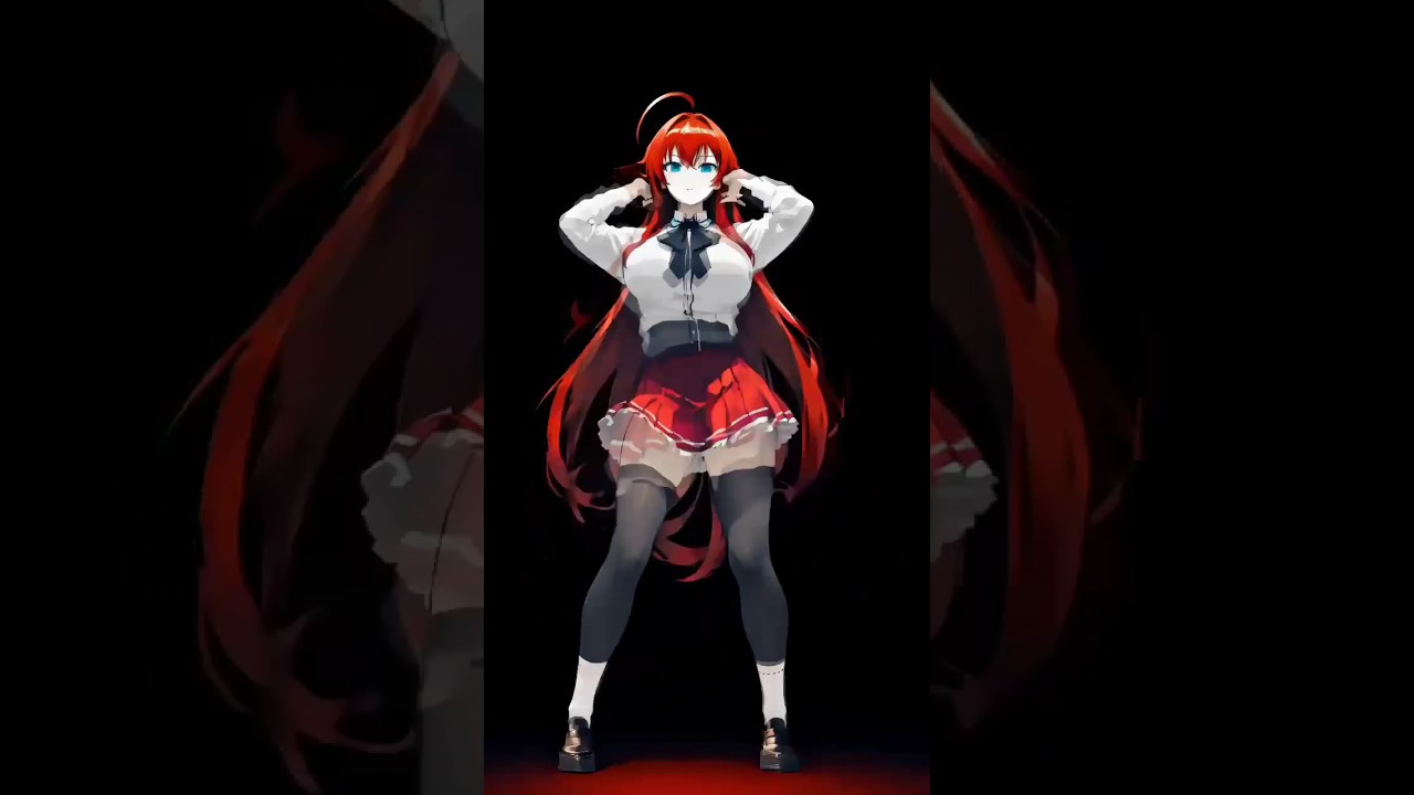 rias gremory dance smooth ai animation