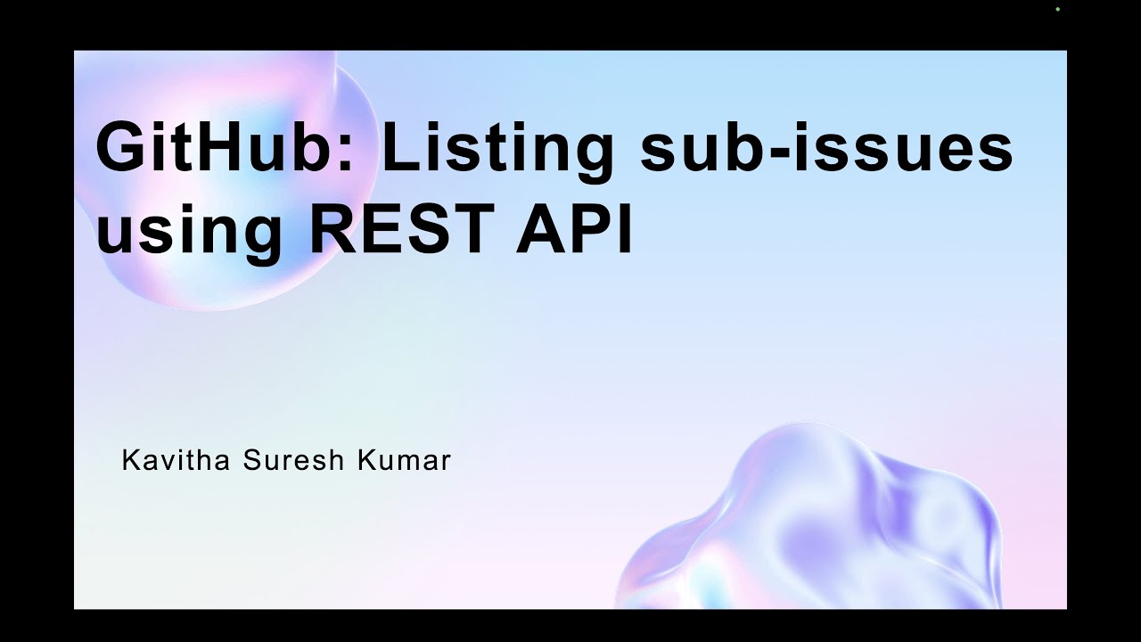 GitHub: Listing sub-issues using REST API