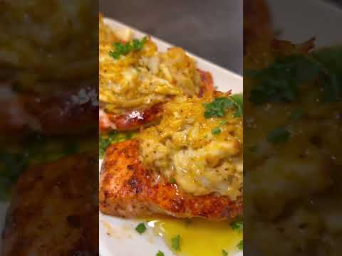 How To Make Crab Stuffed Salmon | Easy Crab Stuffed Salmon #onestopchop