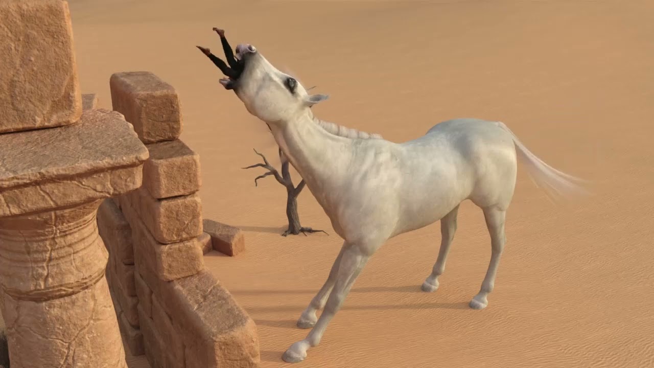 Animation test - Arabian horse and Sahira B