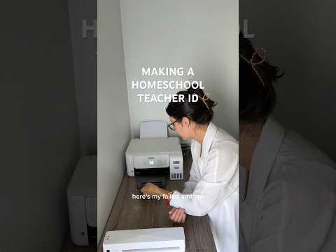 Homeschool Tip & Hack // Making A Homeschool Teacher ID #homeschool