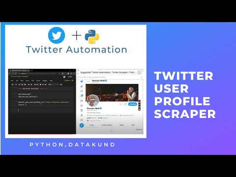 Twitter User Profile Scraper | Twitter Automation | Twitter Scraper- Python,DataKund