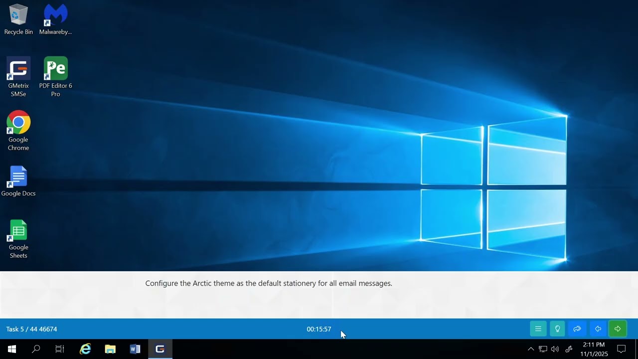 Outlook 2019 Practice Exam 1 1-10