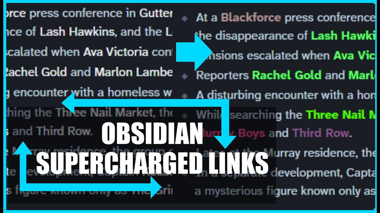 How To Use Supercharged Links in Obsidian