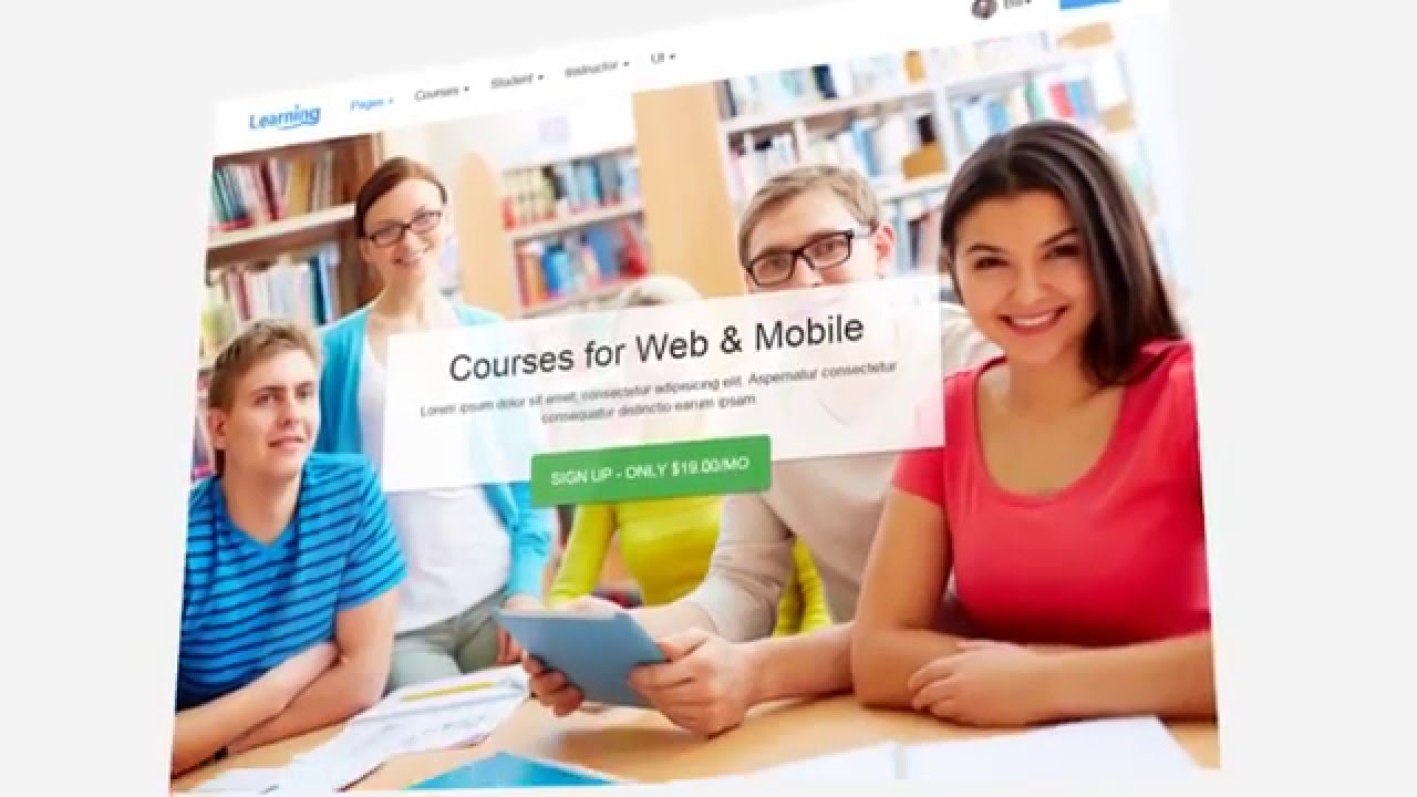 Html5 Angular Material Design Website Template Examples