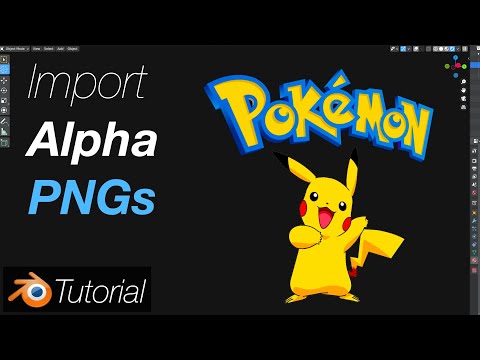 [2.93] Blender Tutorial: How to Import PNGs With Transparency