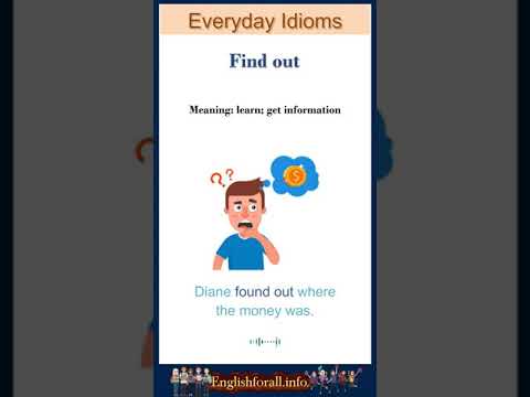 Find out meaning | find out sentences | Common English Idioms #shorts